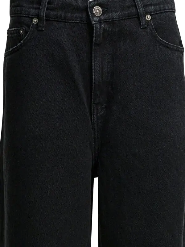 GOLDEN GOOSE Melody Boyfriend Wide-leg Jeans - Black