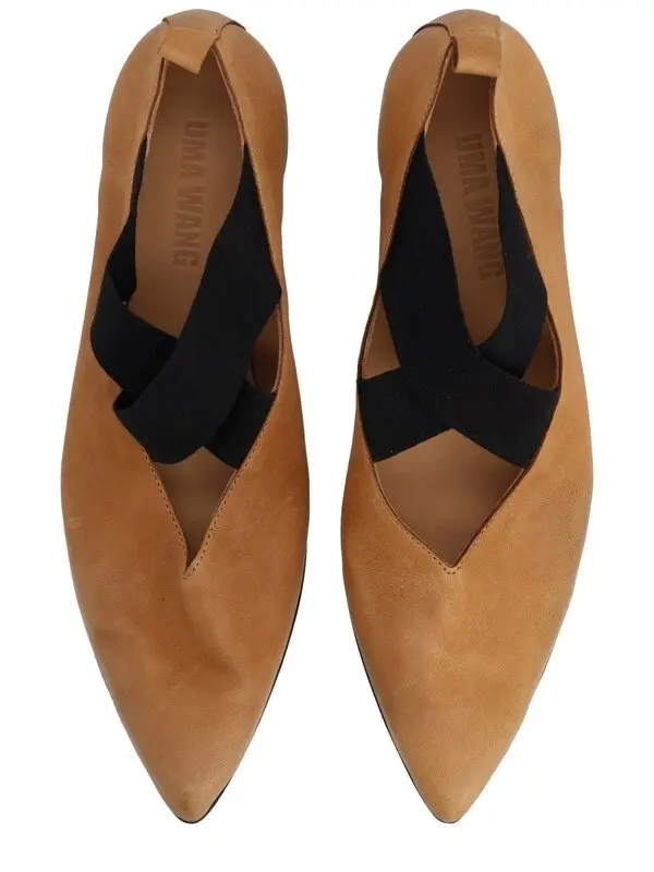 UMA WANG Pointed Ballerinas - Beige