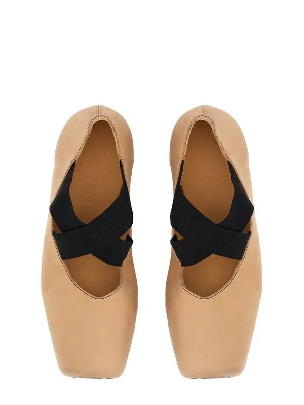 UMA WANG Leather Ballerinas - Beige