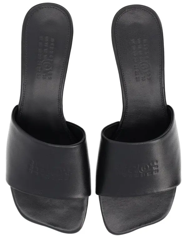 MAISON MARGIELA Logo Sandal - Black