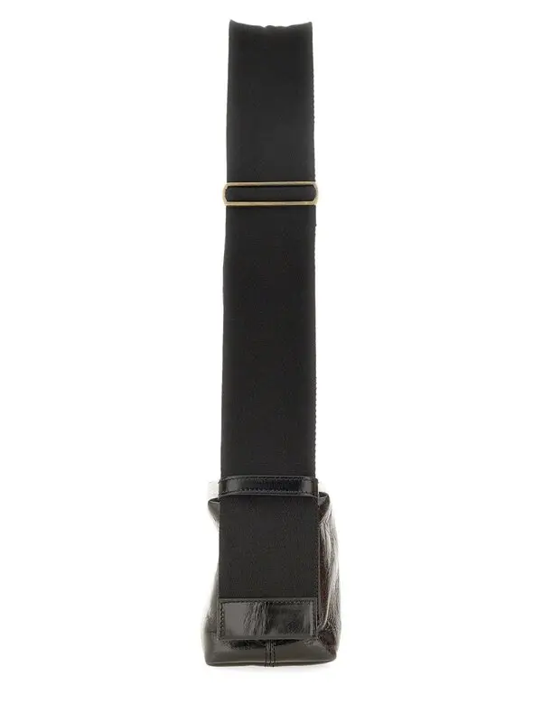 UMA WANG Leather Shoulder Bag - Black