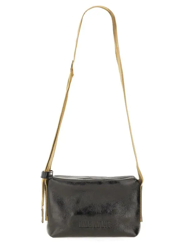 UMA WANG Leather Shoulder Bag - Black