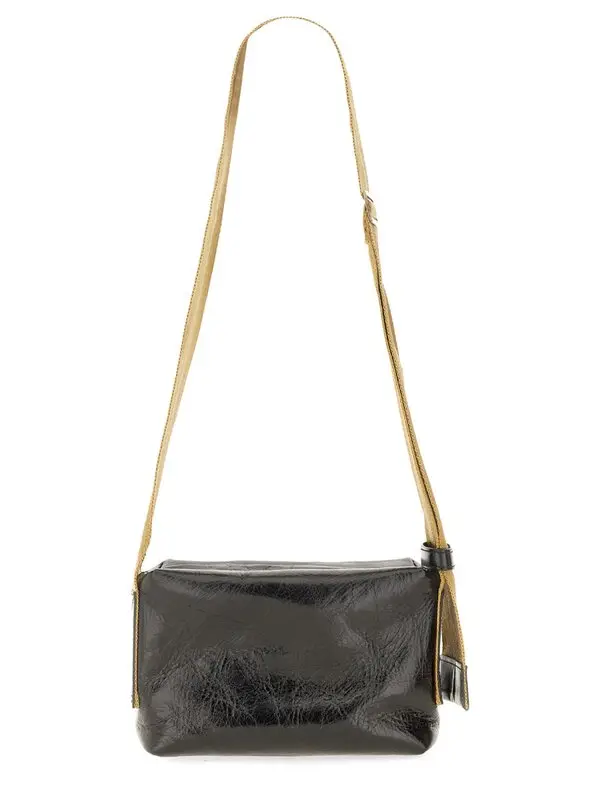UMA WANG Leather Shoulder Bag - Black