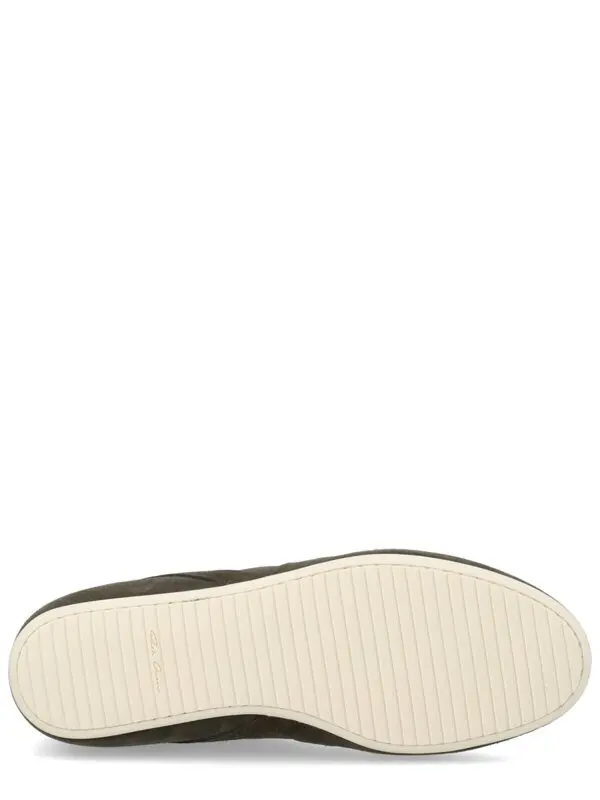 Rick Owens Minimal Leather Sneakers - Grey