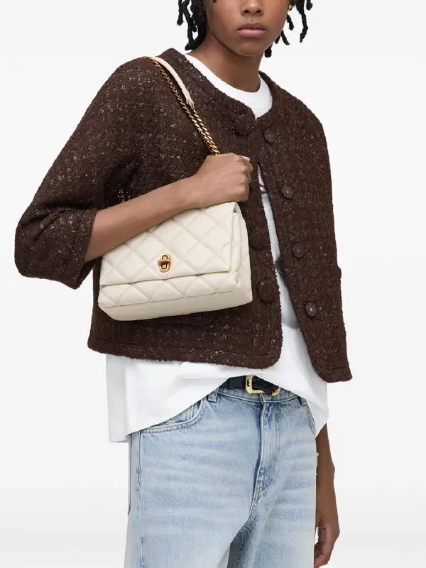 Marc Jacobs Slim Dual Leather Shoulder Bag - White