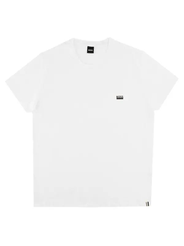 BOSS T Shirt With Logo - White