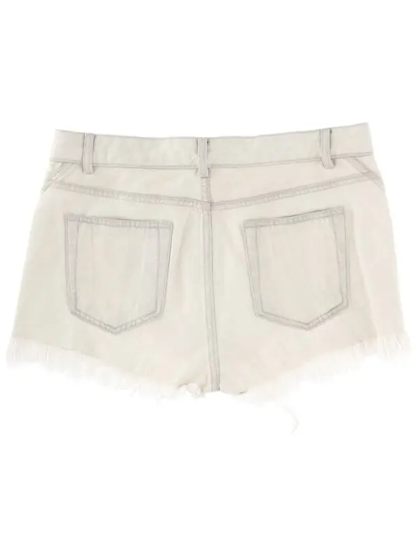 Rick Owens Bias Cutoffs Shorts - Ivory