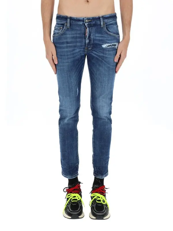 Dsquared2 Skater Straight Leg Jeans - Denim