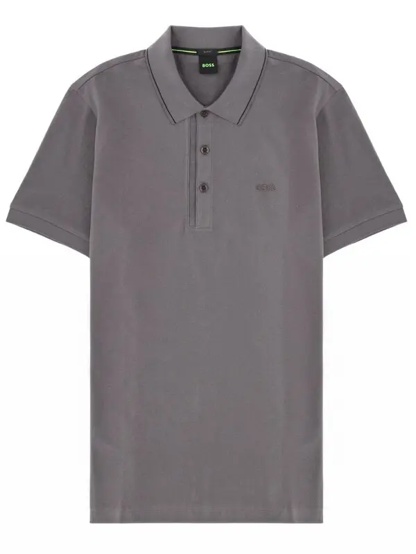 BOSS Polo With Logo - Grey