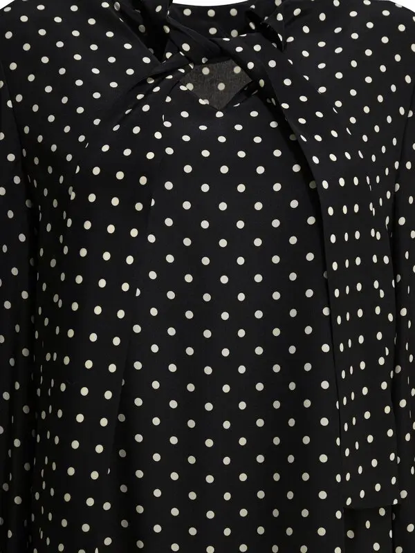 Valentino Garavani Flared Polka Dot Mini Dress