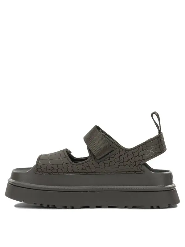 UGG Goldenglow Embossed Low Sandals - Green