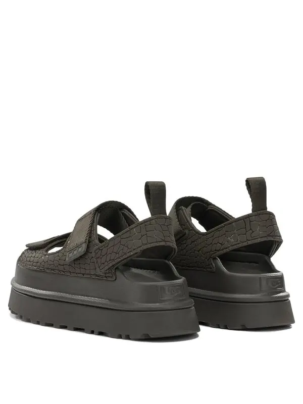 UGG Goldenglow Embossed Low Sandals - Green