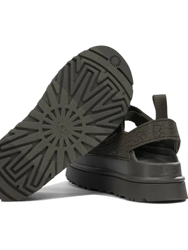 UGG Goldenglow Embossed Low Sandals - Green