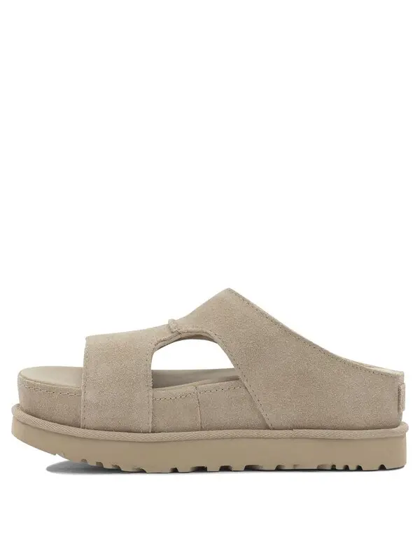 UGG Goldenstar Hi Cutout Slides - Beige