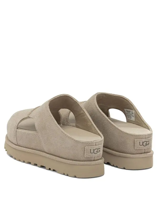UGG Goldenstar Hi Cutout Slides - Beige