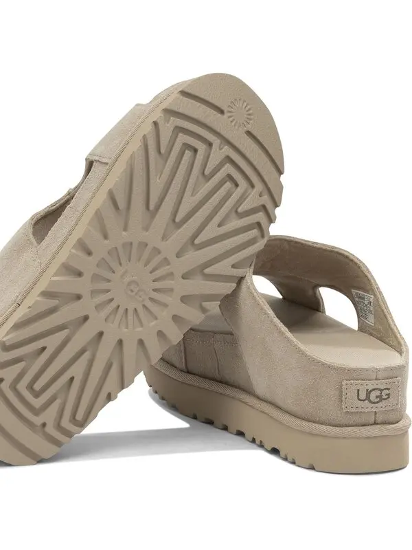 UGG Goldenstar Hi Cutout Slides - Beige