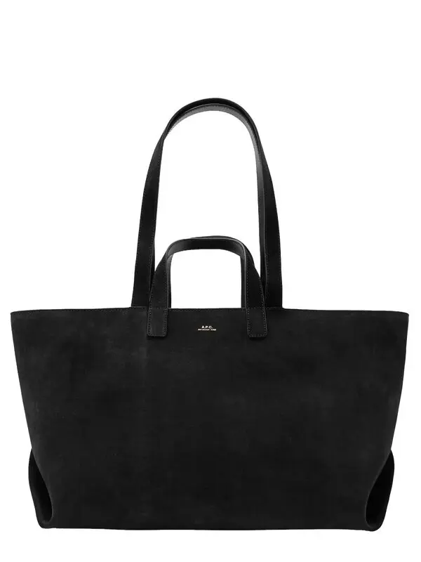 A.p.c. Leather 'le Drummer' Bag - Black