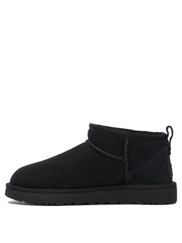 UGG Classic Ultra Mini Ankle Boots - Black