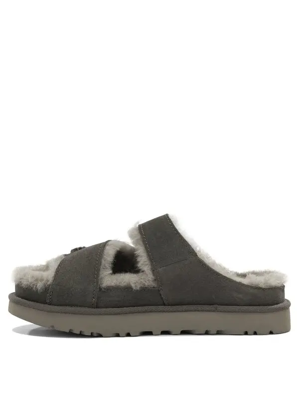 UGG Greenport Cross Strap Slides - Brown