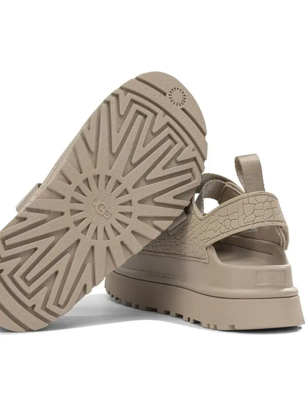UGG Goldenglow Embossed Low Sandals - Beige