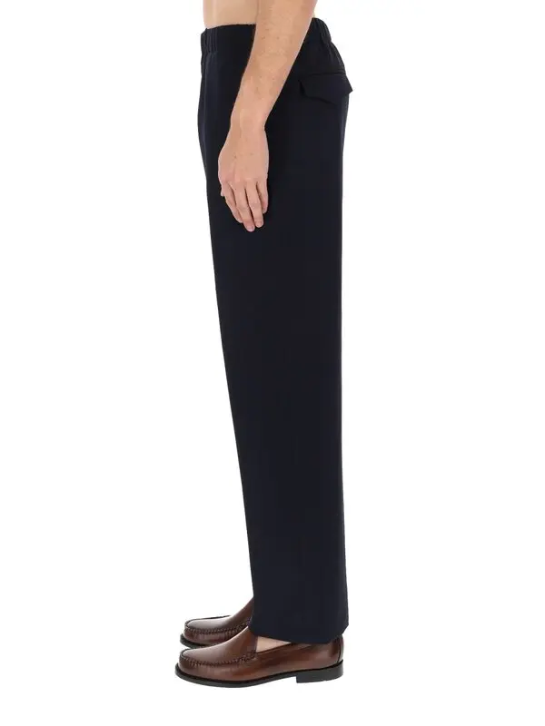 LARDINI Wool Trousers - Blue