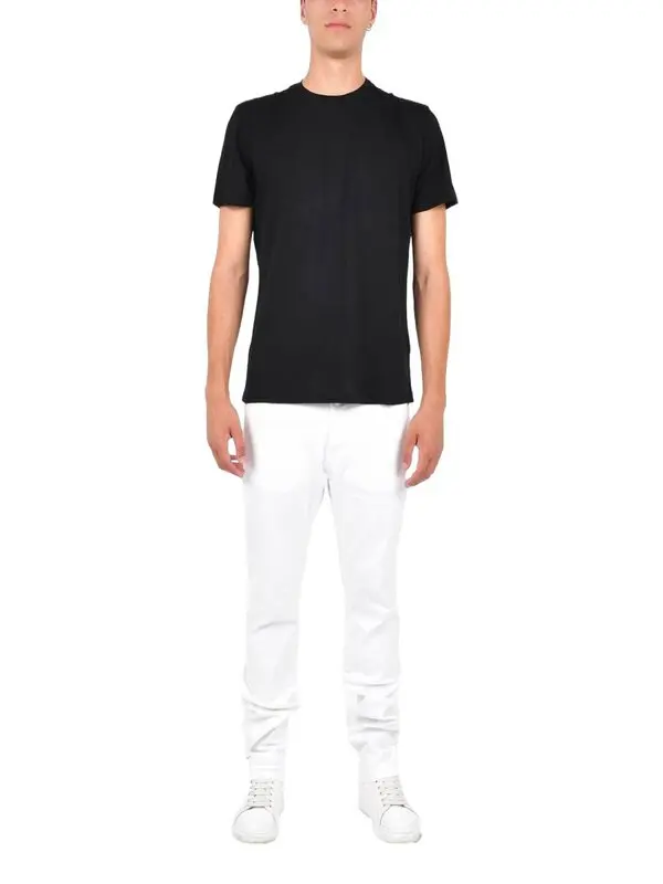 LOW BRAND Wool T Shirt - Black