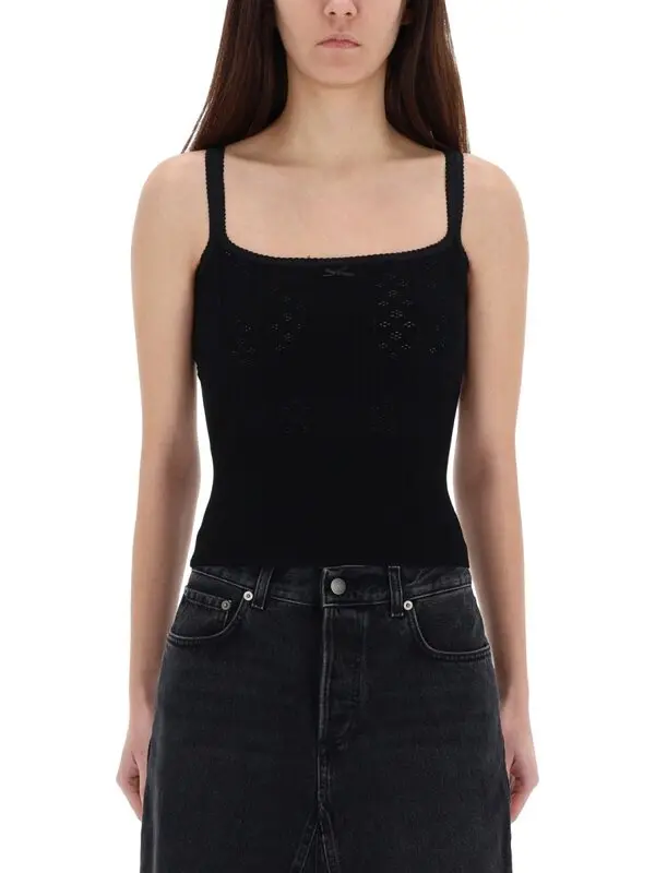 JW Anderson Top With Bow Detail - Black
