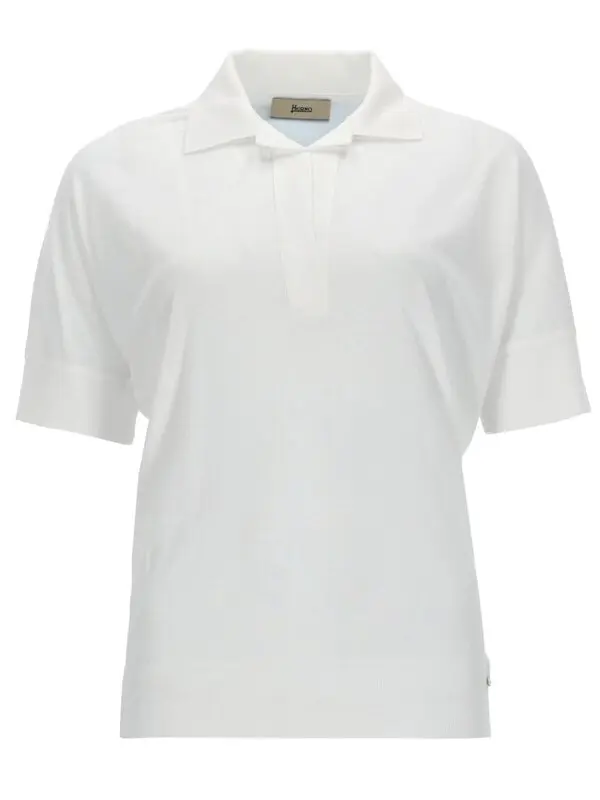 Herno Cotton-blend Polo Shirt - White