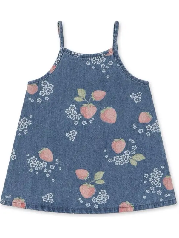 KONGES SLØJD Sleeveless Strawberry Print Dress