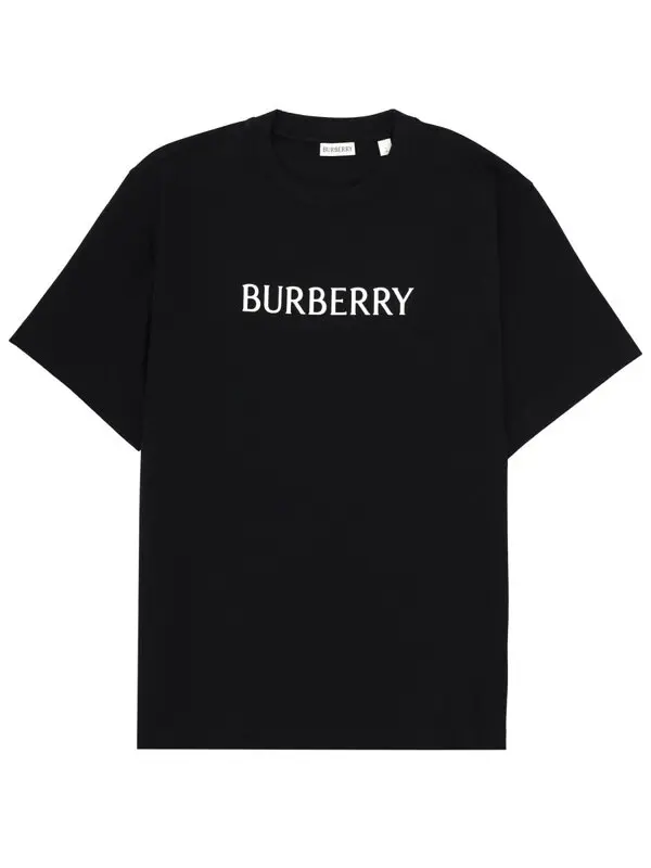 Burberry T Shirt With Logo - Black