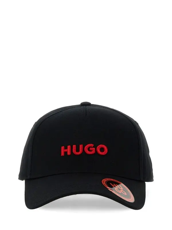 Hugo Logo Baseball Cap - Black
