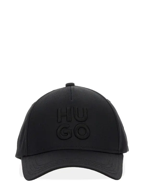 Hugo Baseball Cap With Logo - Black