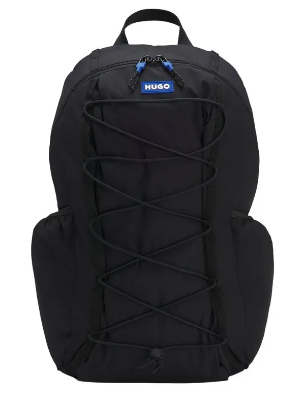 Hugo Backpack With Logo Patch - Black