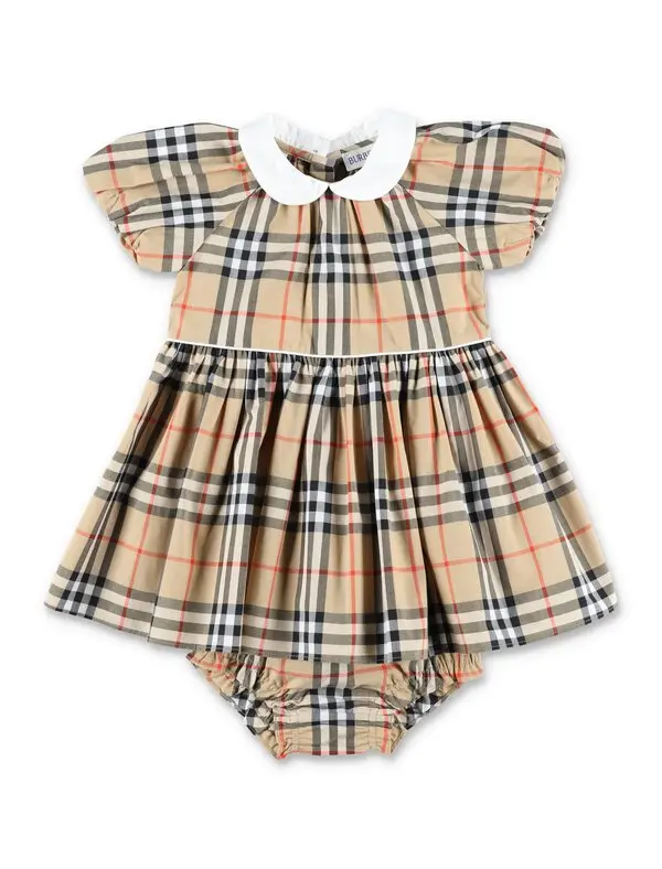 Burberry Cotton Romper - Sand Ip Check