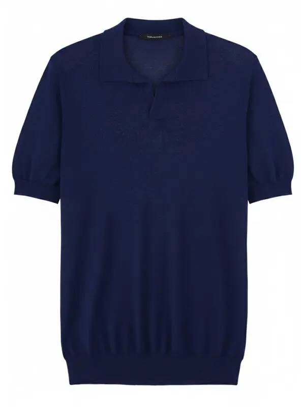 Tagliatore Cotton Polo - Blue