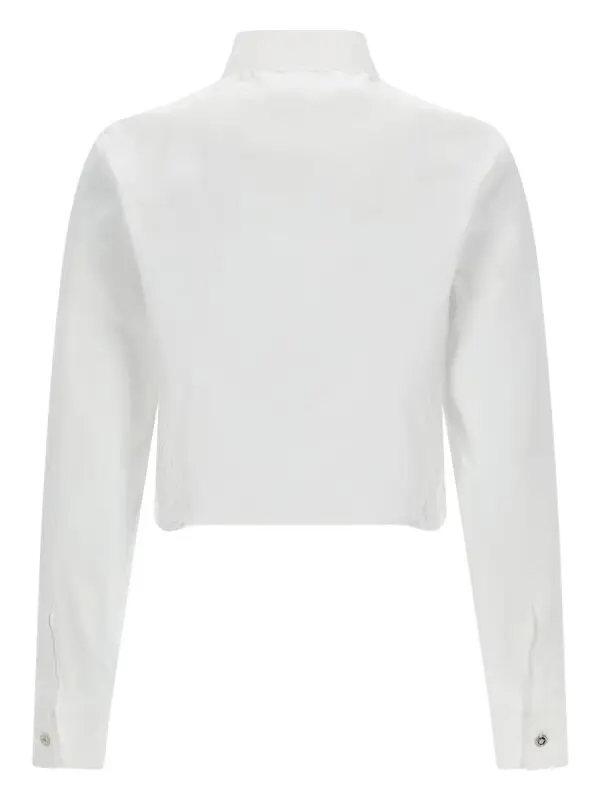 Versace Shirt With Lace Inserts - White