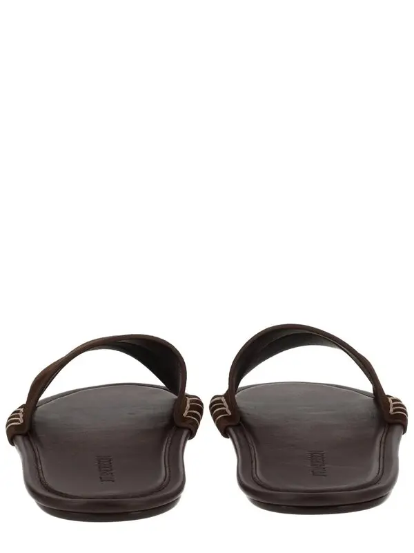 JW Anderson Leather Sandal - Brown