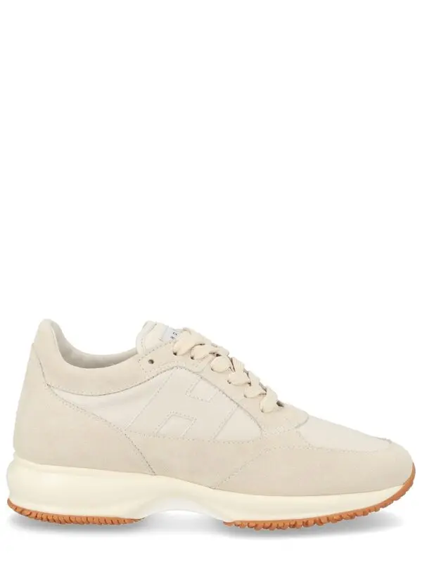 Hogan Suede Low-top Sneaker - Beige