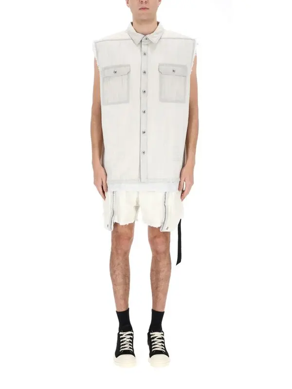 Rick Owens Sl Tommy Jumbo' Shirt Jacket - White