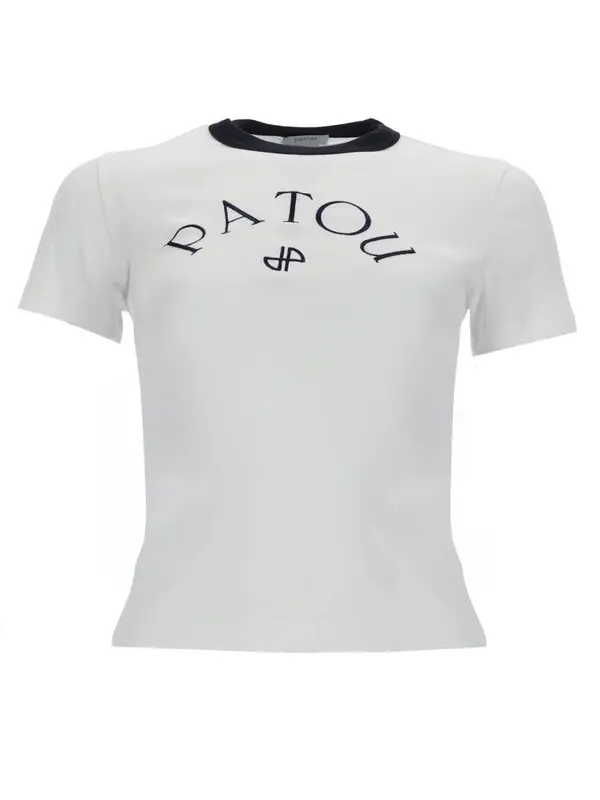 PATOU Fitted T-shirt With Logo
