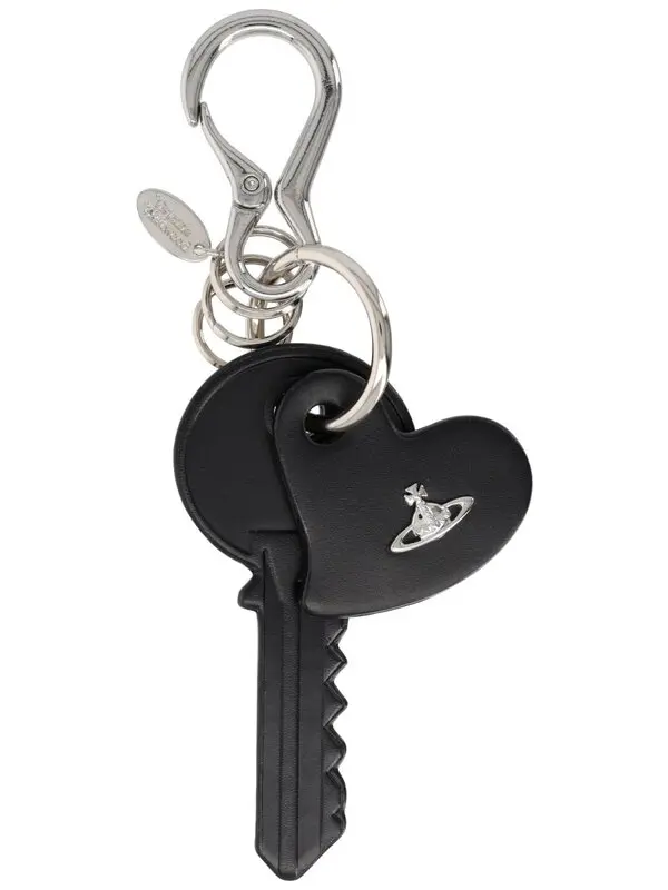 VIVIENNE WESTWOOD Key & Heart' Keychain - Black