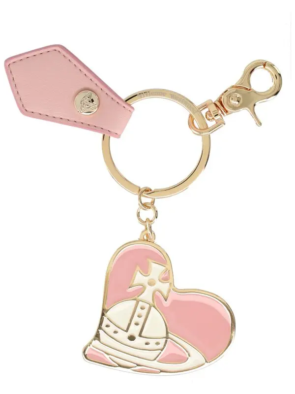 VIVIENNE WESTWOOD Orb Heart Keychain - Pink