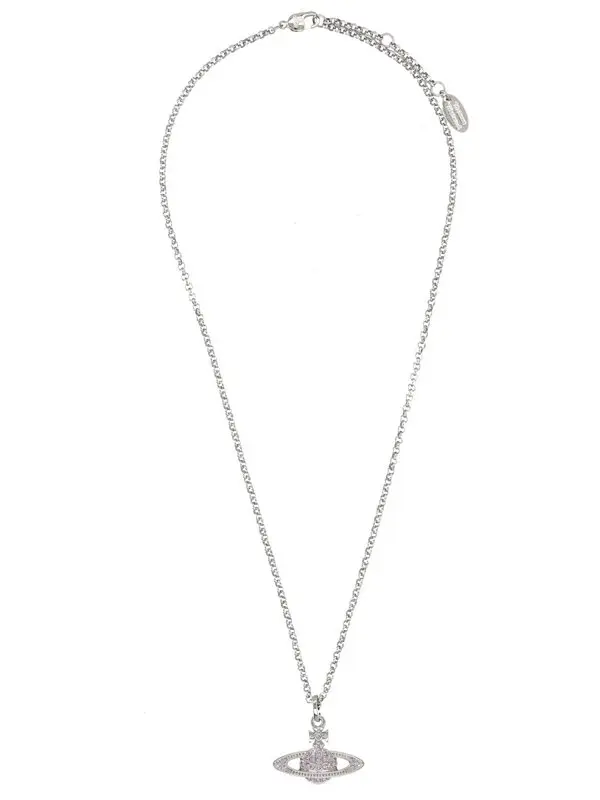 VIVIENNE WESTWOOD Mini Bas Relief Necklace - Silver
