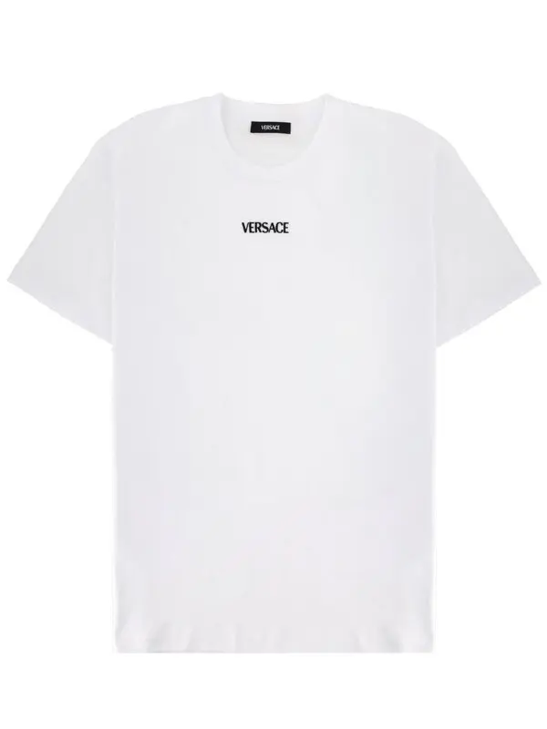 Versace T Shirt With Logo - White
