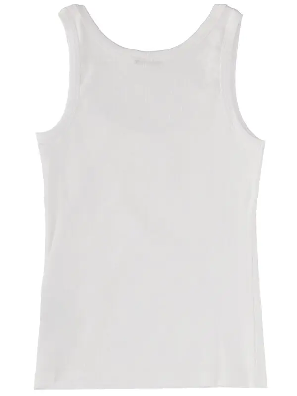 Versace Tank Top With Logo - White