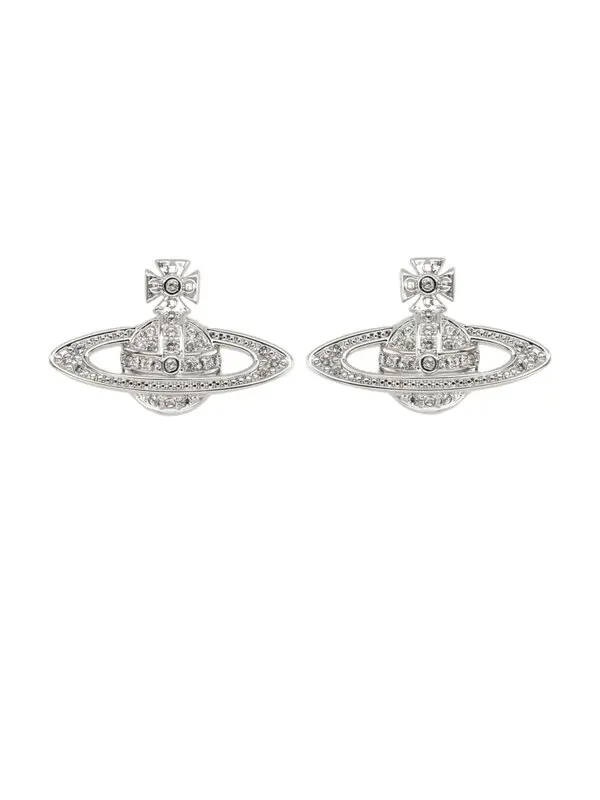 VIVIENNE WESTWOOD Mini Bas Relief Earrings - Silver