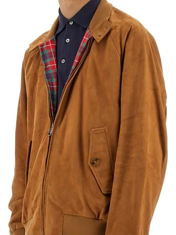 BARACUTA G9 Leather Jacket - Beige