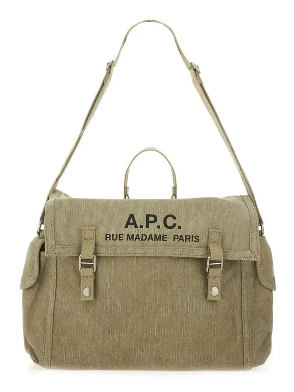 A.p.c. Shoulder Bag With Logo - Brown