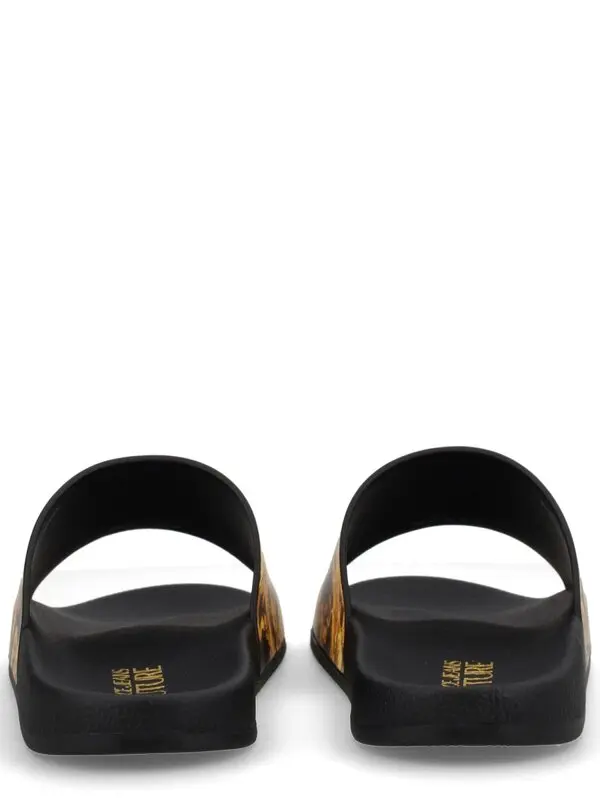 Versace Printed Slides - Black