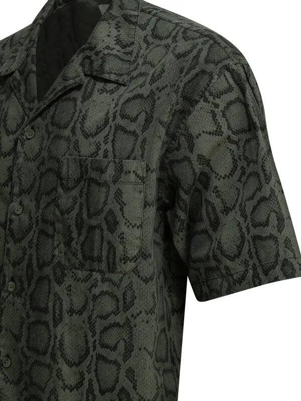 Carhartt Work In Progress Snake Camo' Casual Shirt - Green